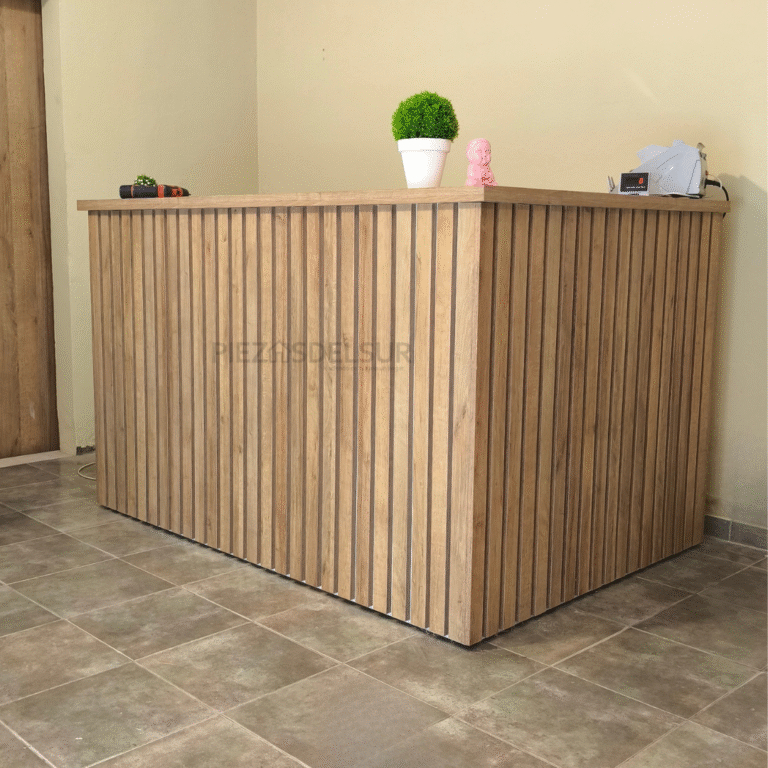 Mostrador L full varillado – Piezas del sur